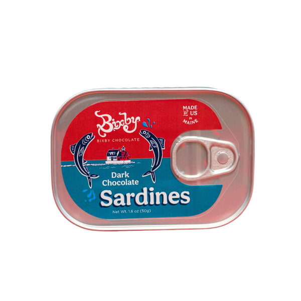 Chocolate Sardines, Tinned - Bixby Chocolate