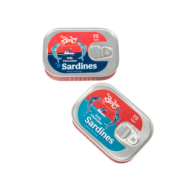 Chocolate Sardines, Tinned - Bixby Chocolate