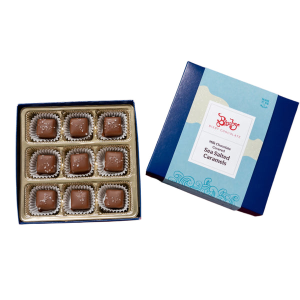 Chocolate Sea Salted Caramels Gift Box - Bixby Chocolate