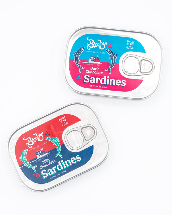 Chocolate Sardines, Tinned - Bixby Chocolate